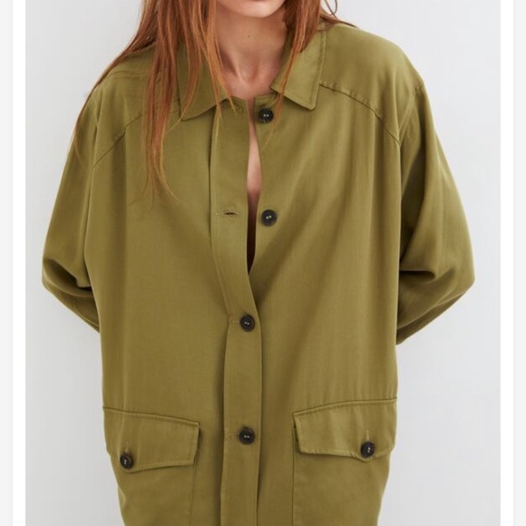Zara | Dresses | Zara Utility Pocket Oversized Shirt Dress | Poshmark